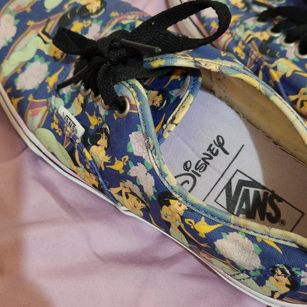 Vans X Disney Princess Jasmine Sneakers Shoes, Authen… - Gem